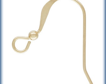 Bulk 14 Kt Gold Filled Earwires Ball and Coil French Wire Hook | Etsy