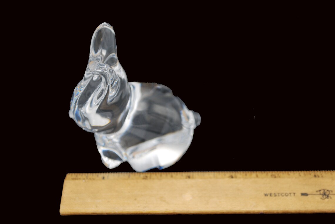 Baccarat Clear Crystal Bunny Rabbit Circa 1980 Collectable Figurine ...
