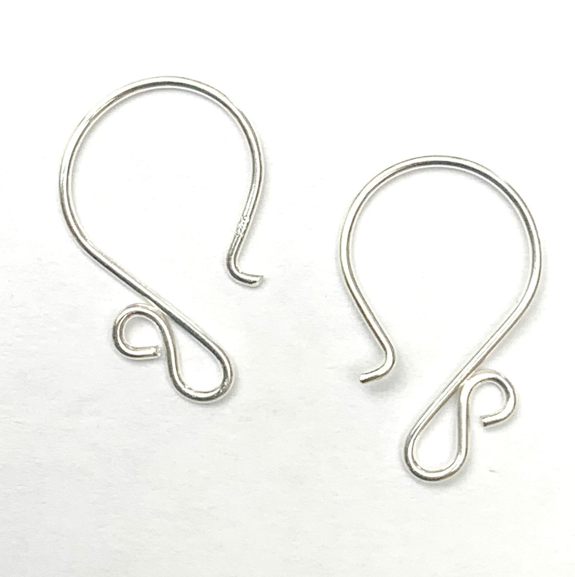 Bulk Sterling Silver Fancy Round Ear Wires With Hoop Ring 925 | Etsy