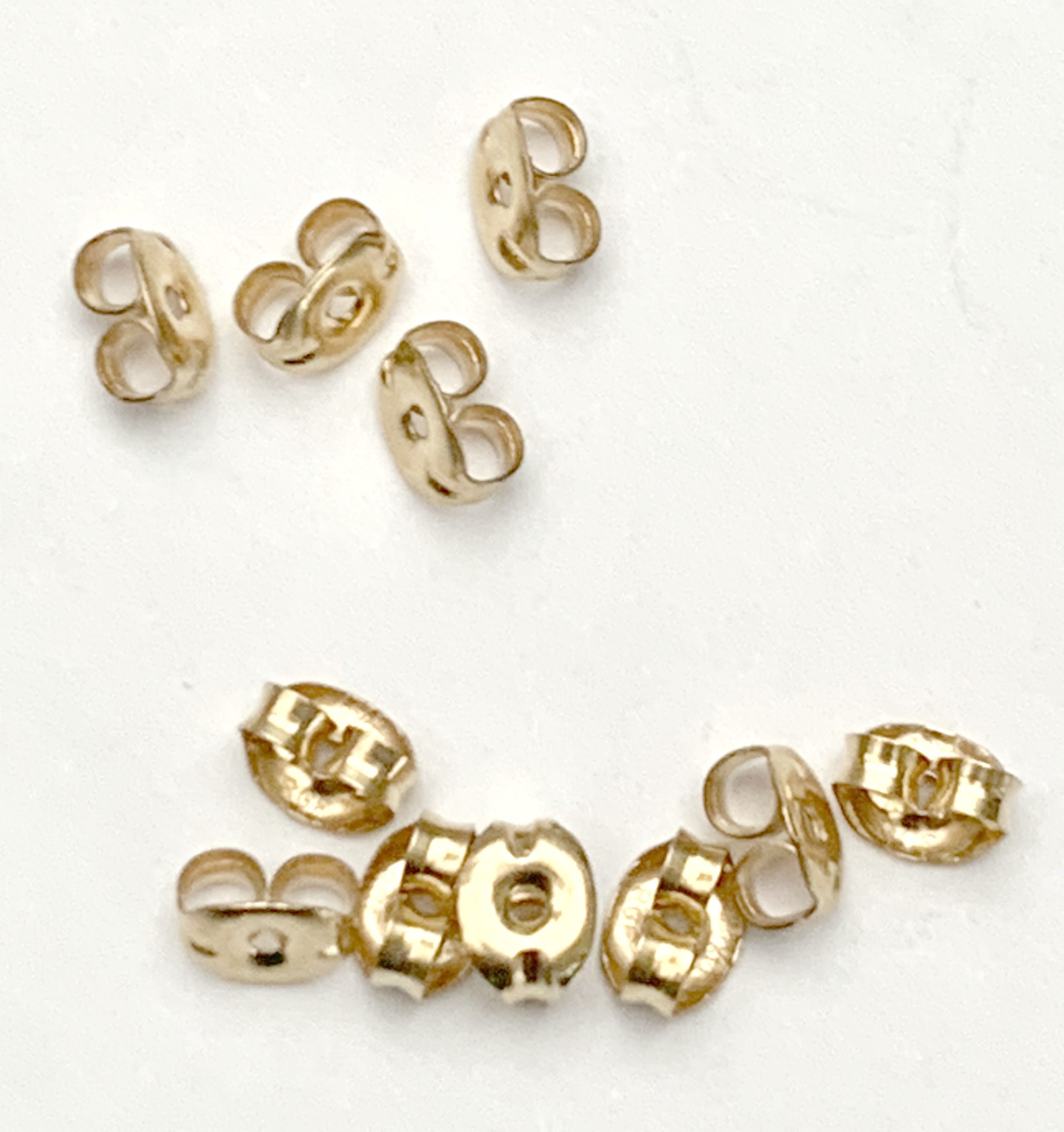 14 Kt Gold Filled Earring Backings 10 Pack 5 Mm for Pierced - Etsy India