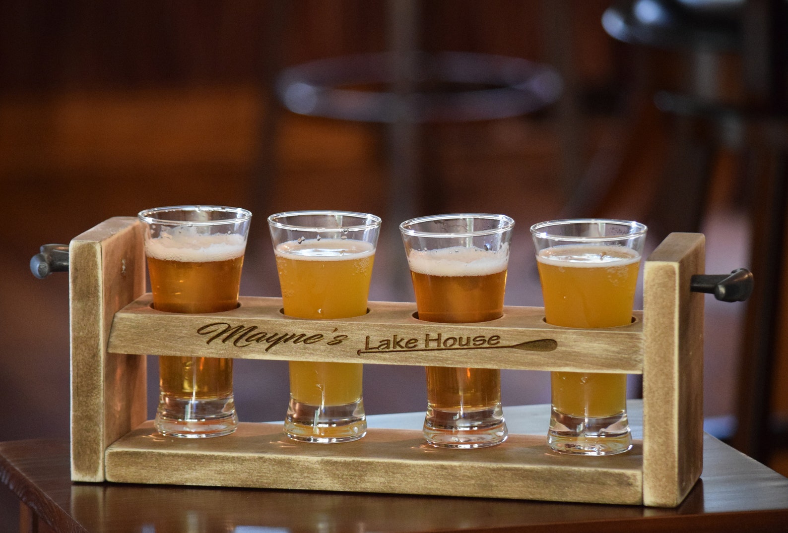 Beer Flight Beer Tasting Flight Four 5.5oz Pilsner Glasses Drink Flight ...