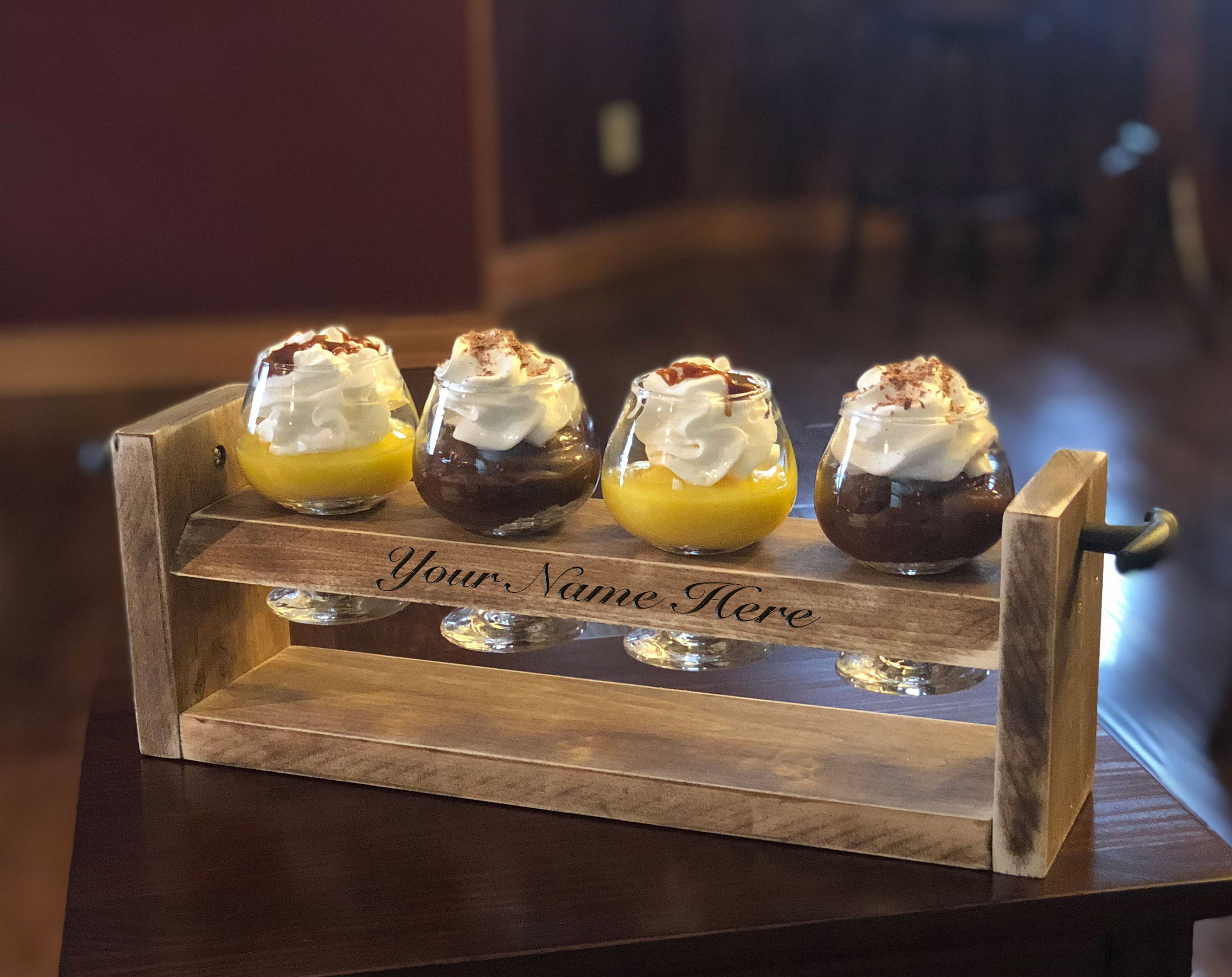 Dessert Tasting Flight With Four 5.5oz Tasting Glasses | Etsy