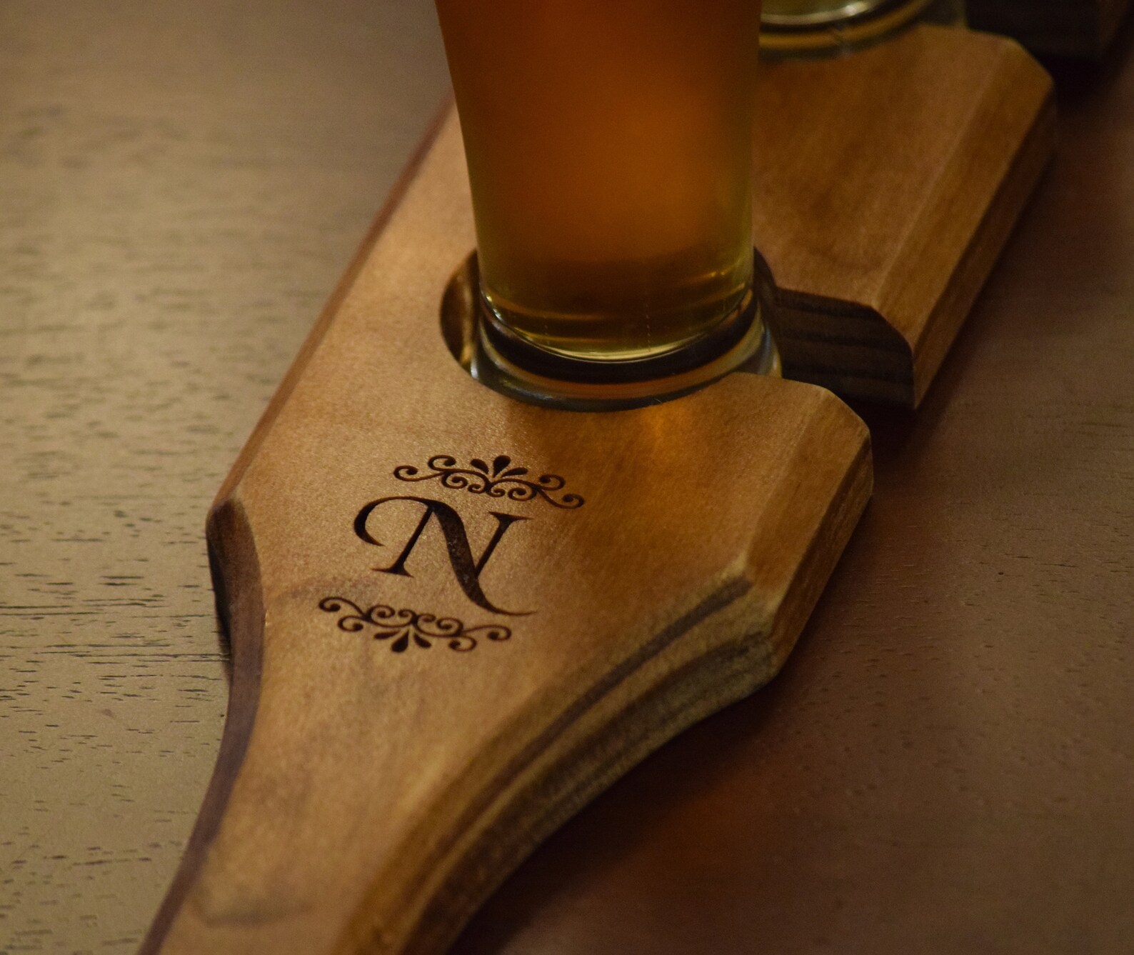 Wine Flight Paddle - Personalized Flight With Four 16oz Wine Glasses ...