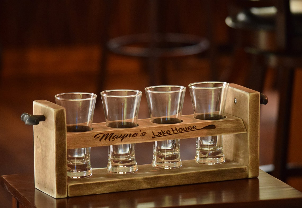 Beer Flight Beer Tasting Flight Four 5.5oz Pilsner Glasses Drink Flight ...