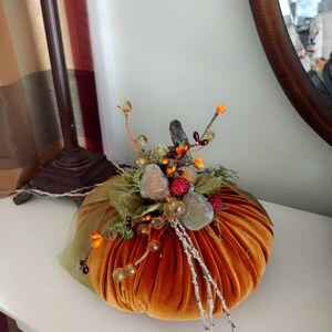 Rich Orange Velvet Pumpkin - Etsy