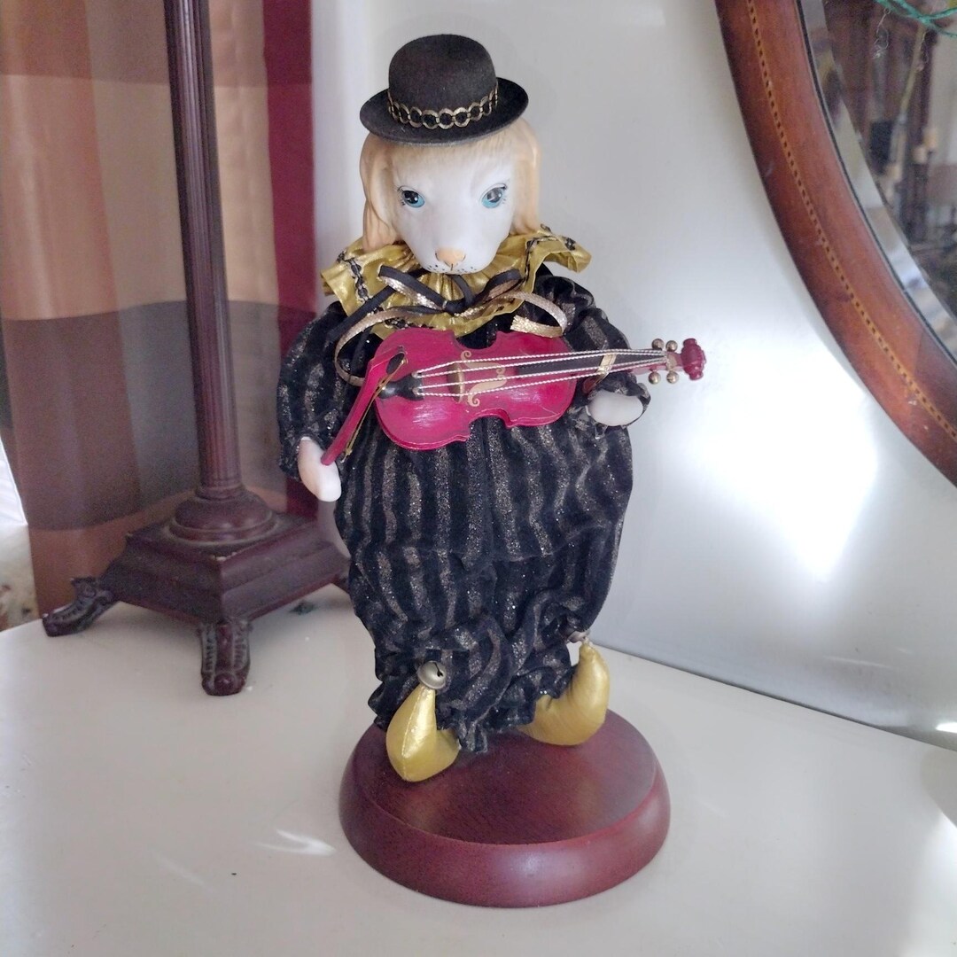 Dog Jester Animatronic Music Box by Westland - Etsy
