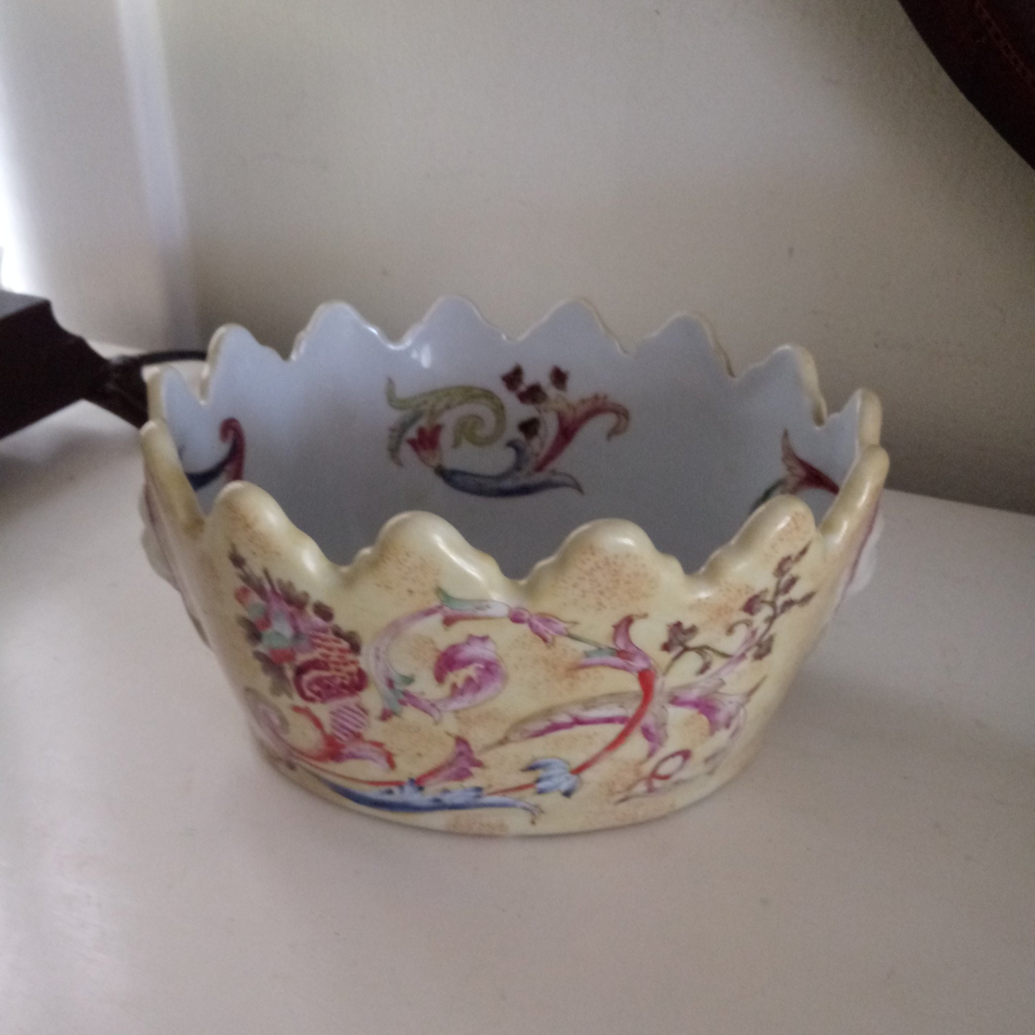 Hand Painted Cache Pot Done in the Style of Vaux Le Vicomte - Etsy