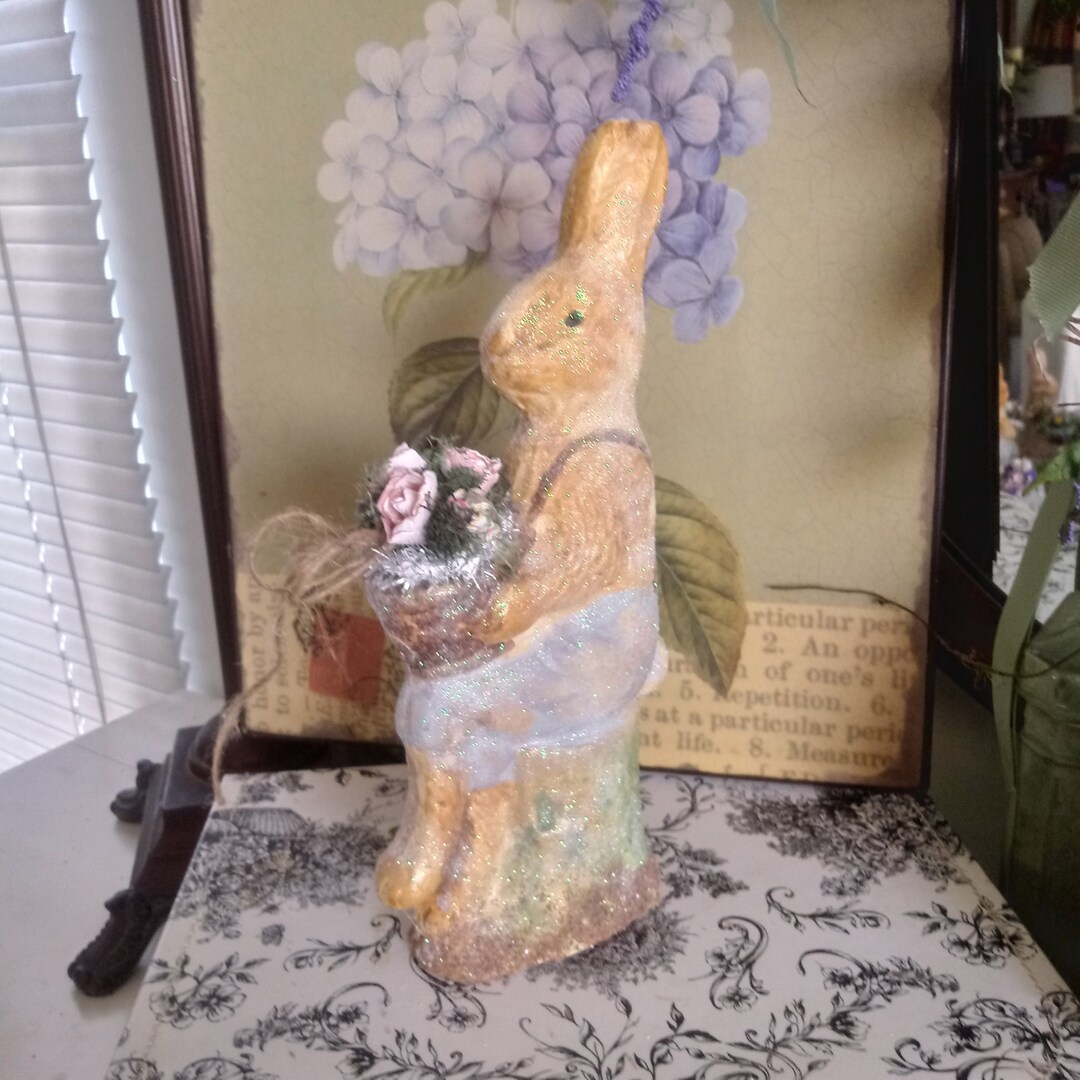 Sitting Peter Rabbit Presenting Flowers - Etsy