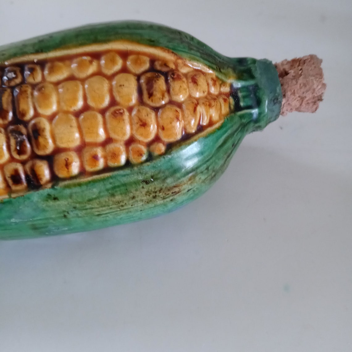 Antique Majolica Corn Flask - Etsy