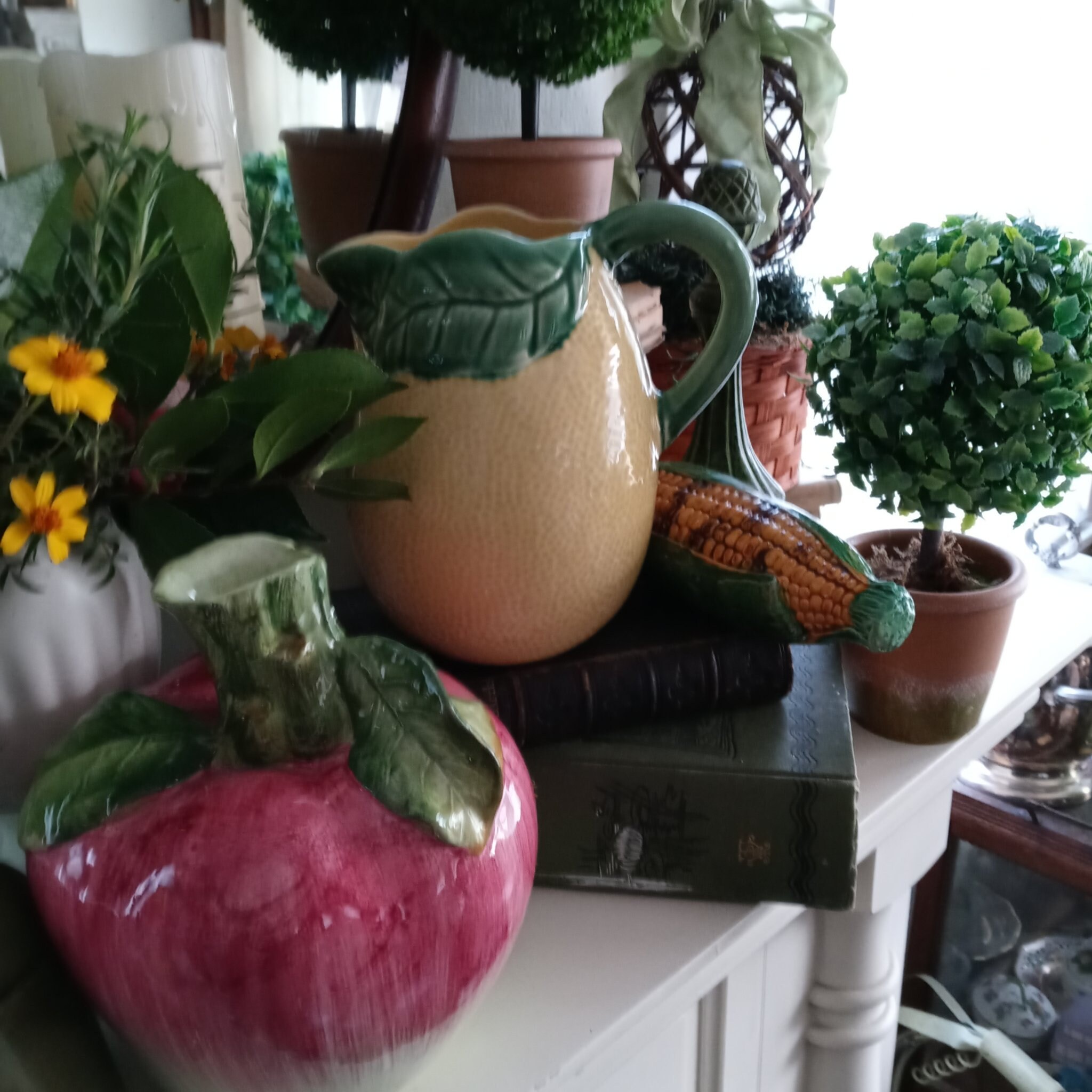 Antique Majolica Corn Flask - Etsy