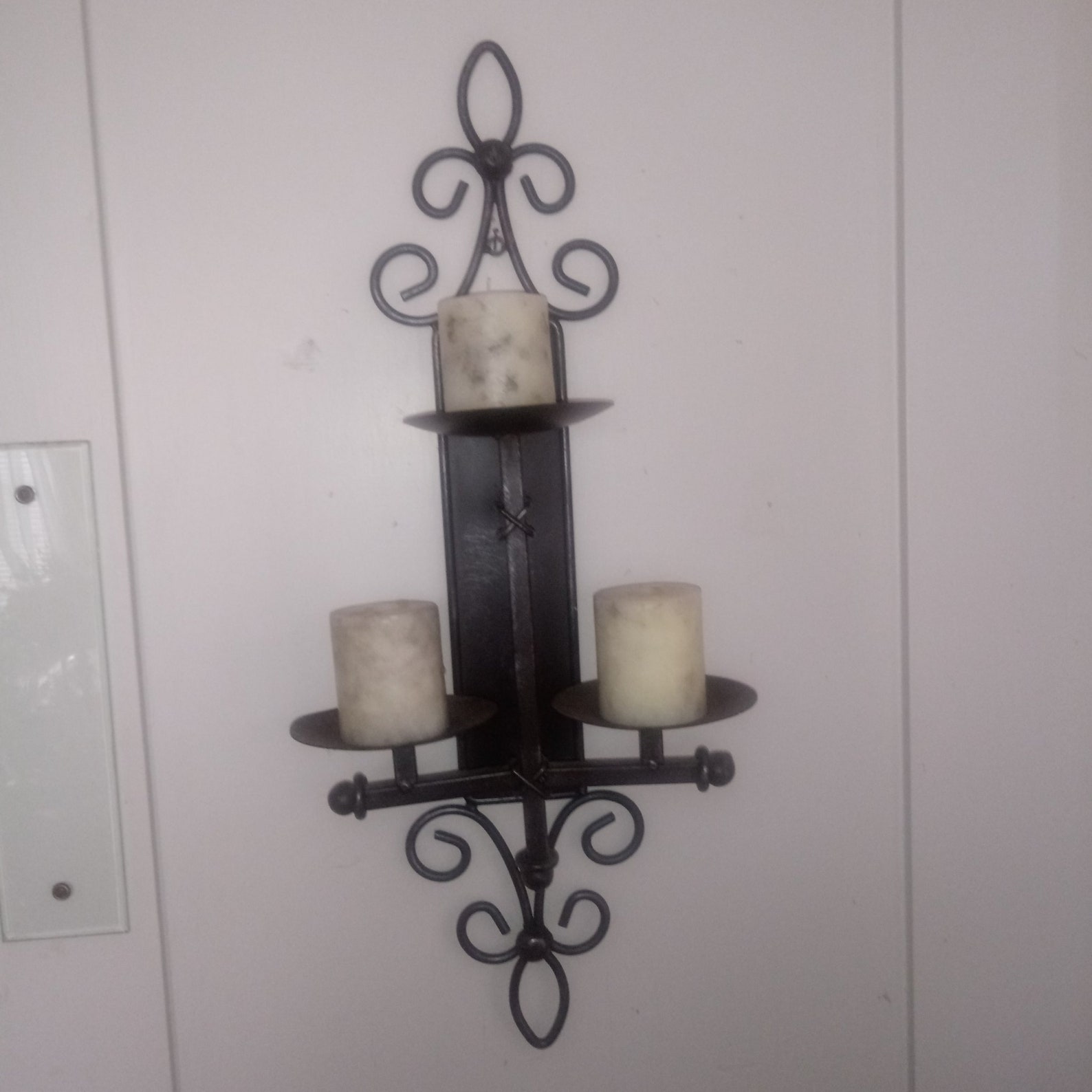 Large Metal Wall Candle Sconce - Etsy