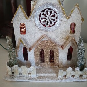 Large Putz Church Cathedral Vintage - Etsy