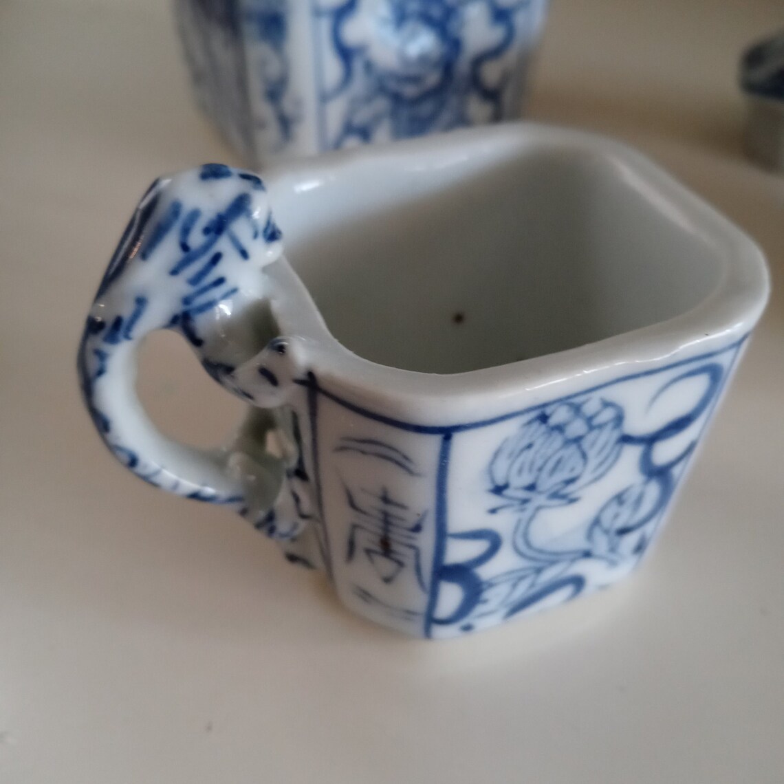 Vintage Chinese Blue and White Tea Set - Etsy