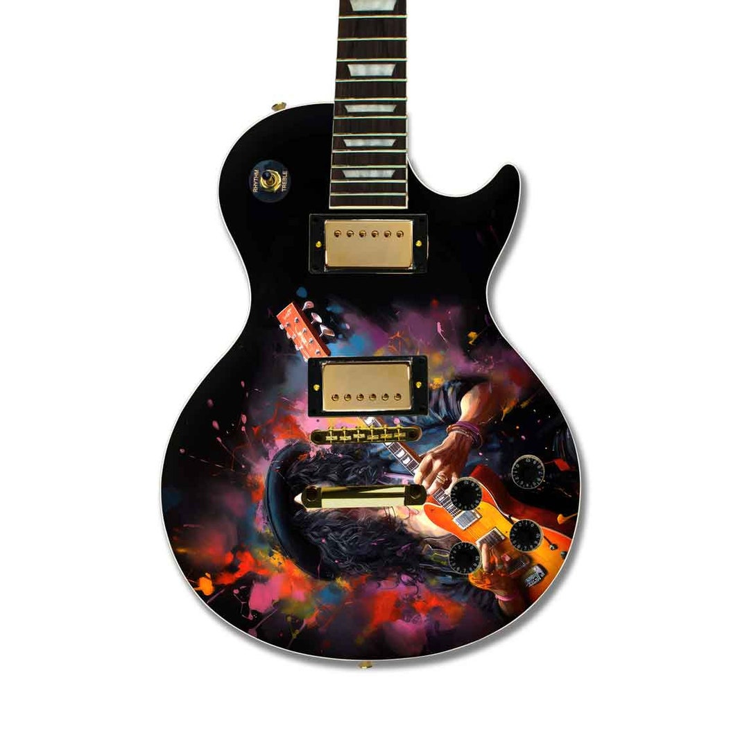 Slash Inspired Custom Guitar Skin Wrap 50x60 Cm. Laminated Vinyl ...