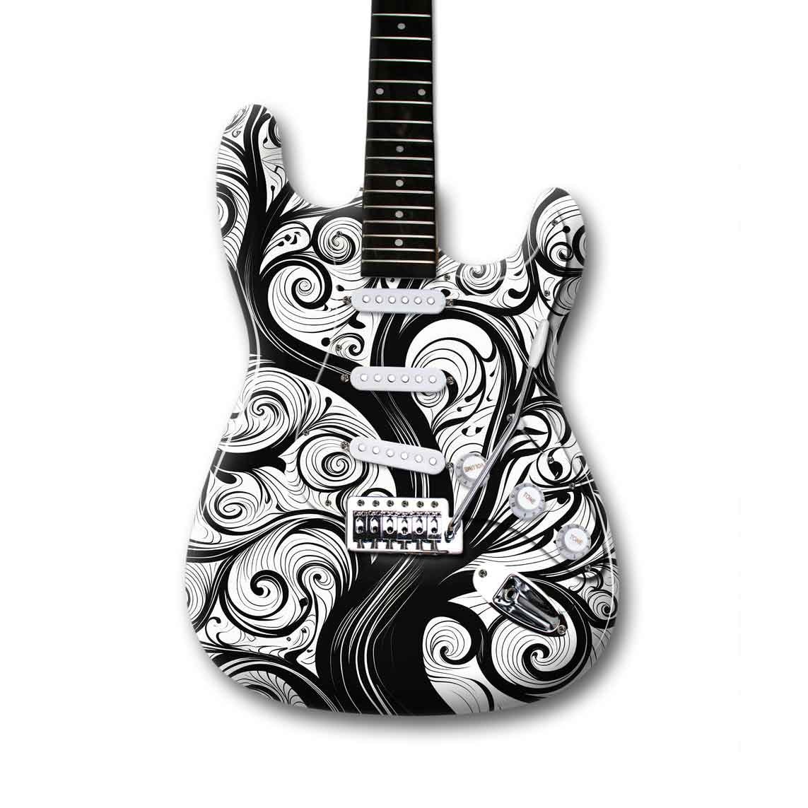 Graphic Tree Theme Custom Guitar Skin Wrap 50x60 Cm. Laminated Vinyl ...