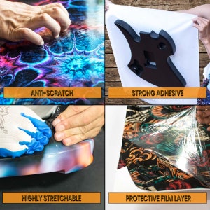 Dragon Guitar Skin Wrap | Laminated Vinyl Cover, Universal Fit - Etsy
