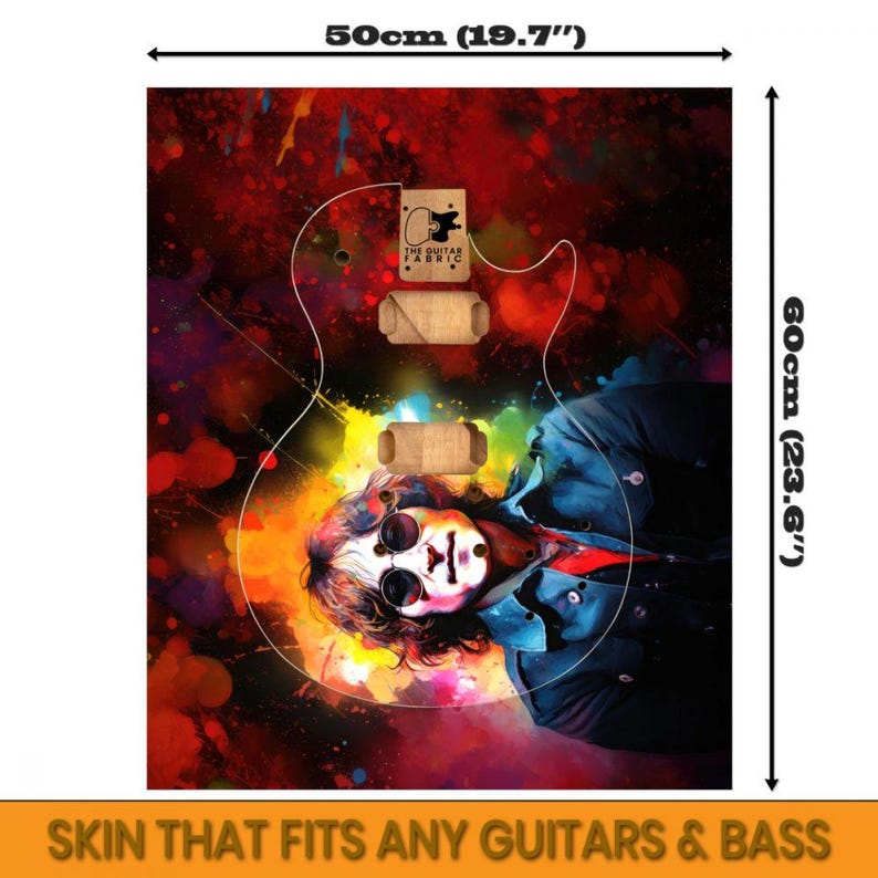 Music Theme Guitar Skin | Laminated Guitar Wrap, Fits Electric, Bass ...