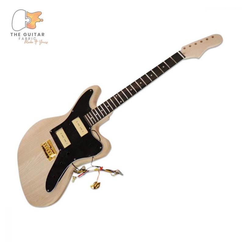 Diy Guitar Kit - Jazzmaster Style - Ash Body, Maple Neck - Build Your ...