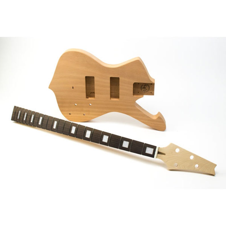 Diy Bass Guitar Kit - Iceman Style - Mahogany Body, Maple Neck ...