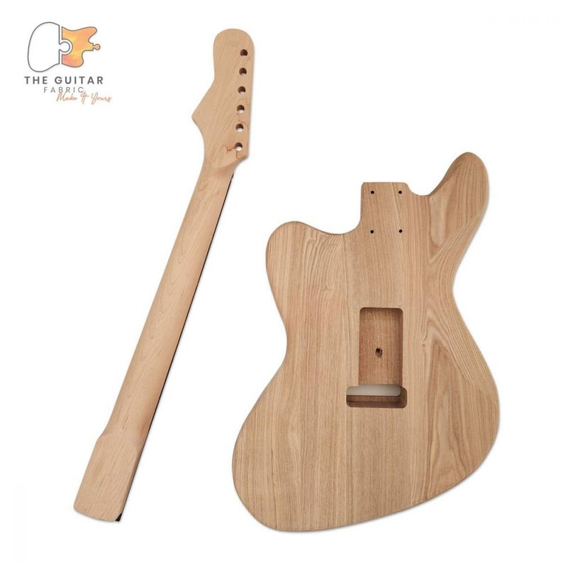 Diy Guitar Kit - Jazzmaster Style - Ash Body, Maple Neck - Build Your ...