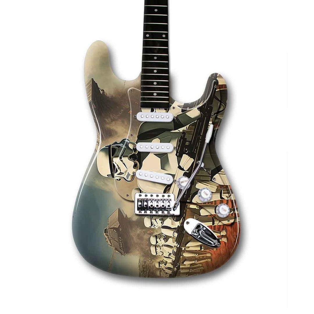 Guitar Skin Wrap | 50x60cm Laminated Guitar Cover | Stormtroopers Theme ...