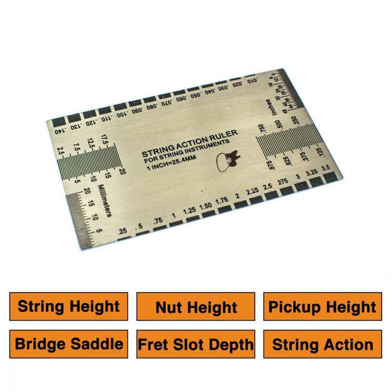 Guitar Repair, String Action Gauge & Feeler Blade - Etsy