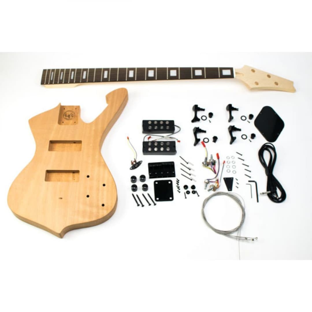 Diy Bass Guitar Kit - Iceman Style - Mahogany Body, Maple Neck ...