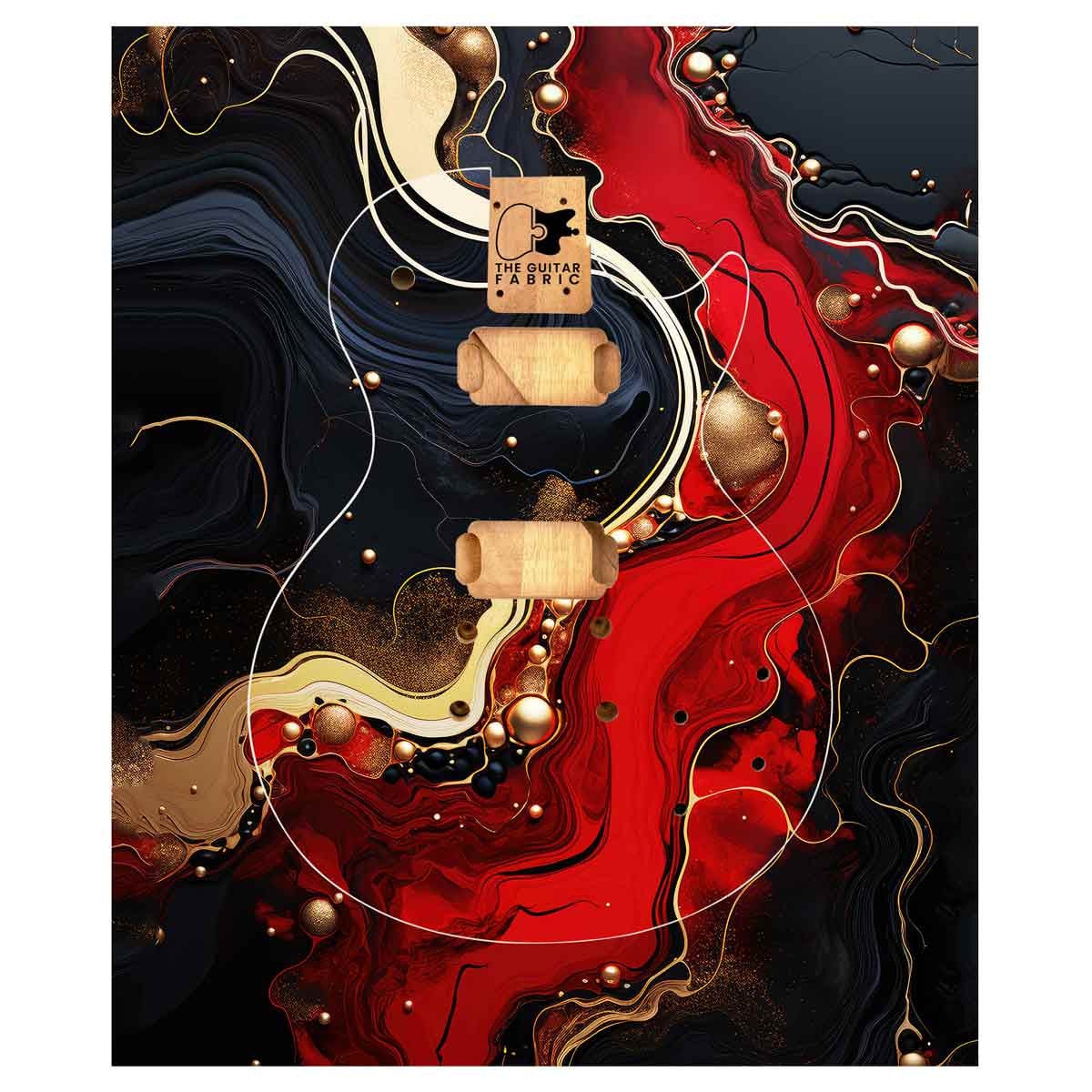 Guitar Skin Wrap | 50x60cm Laminated Guitar Cover | Colored River Theme ...