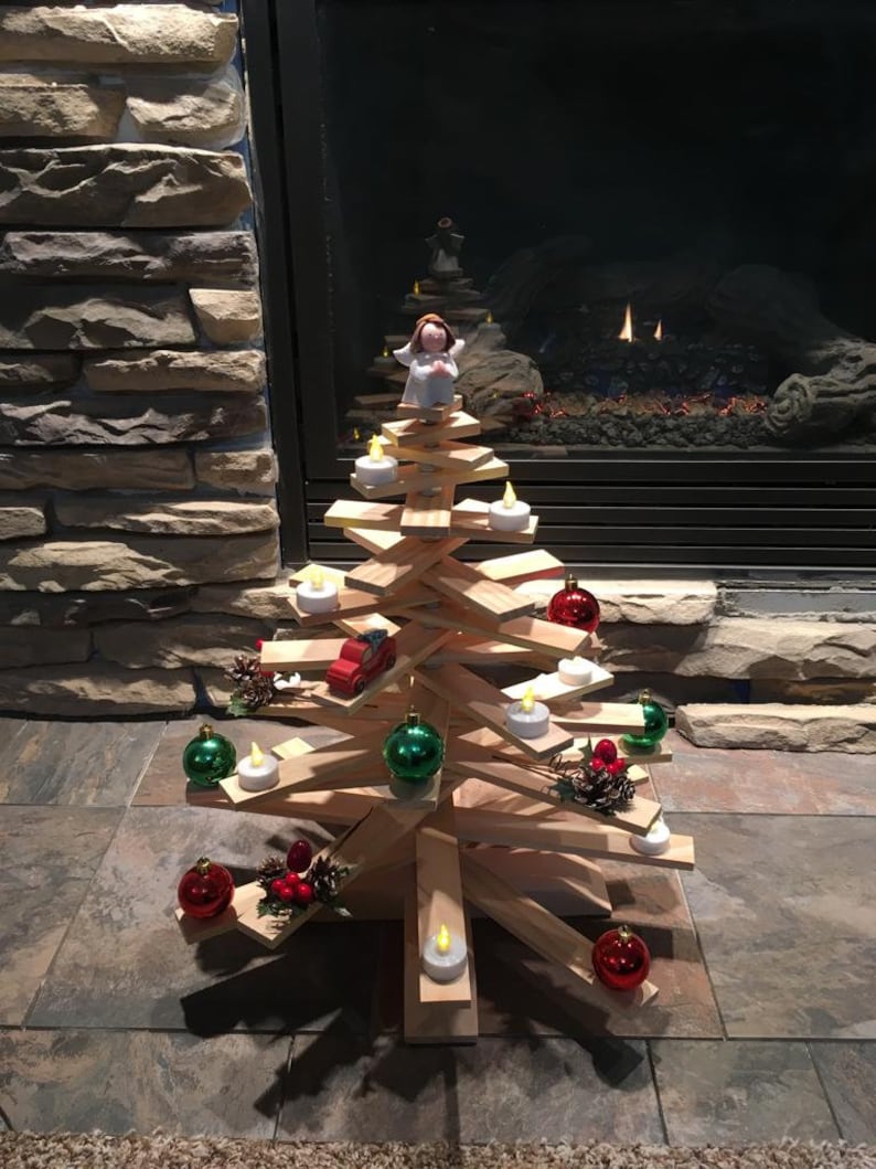 Adjustable Solid Wood Christmas Tree | Etsy