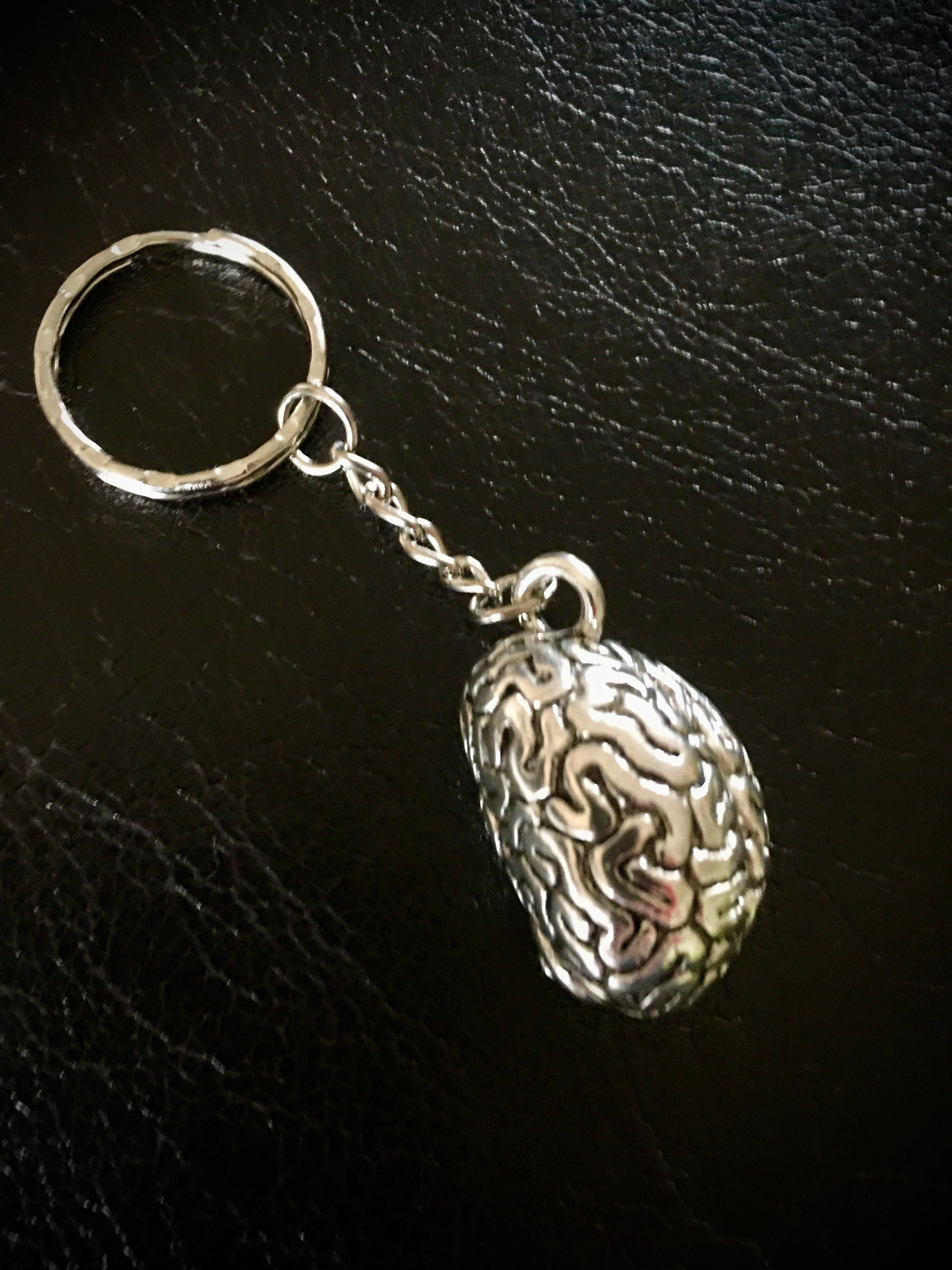 Brain Keyring Human 3D Brain Keychain Anatomical Zombie - Etsy UK