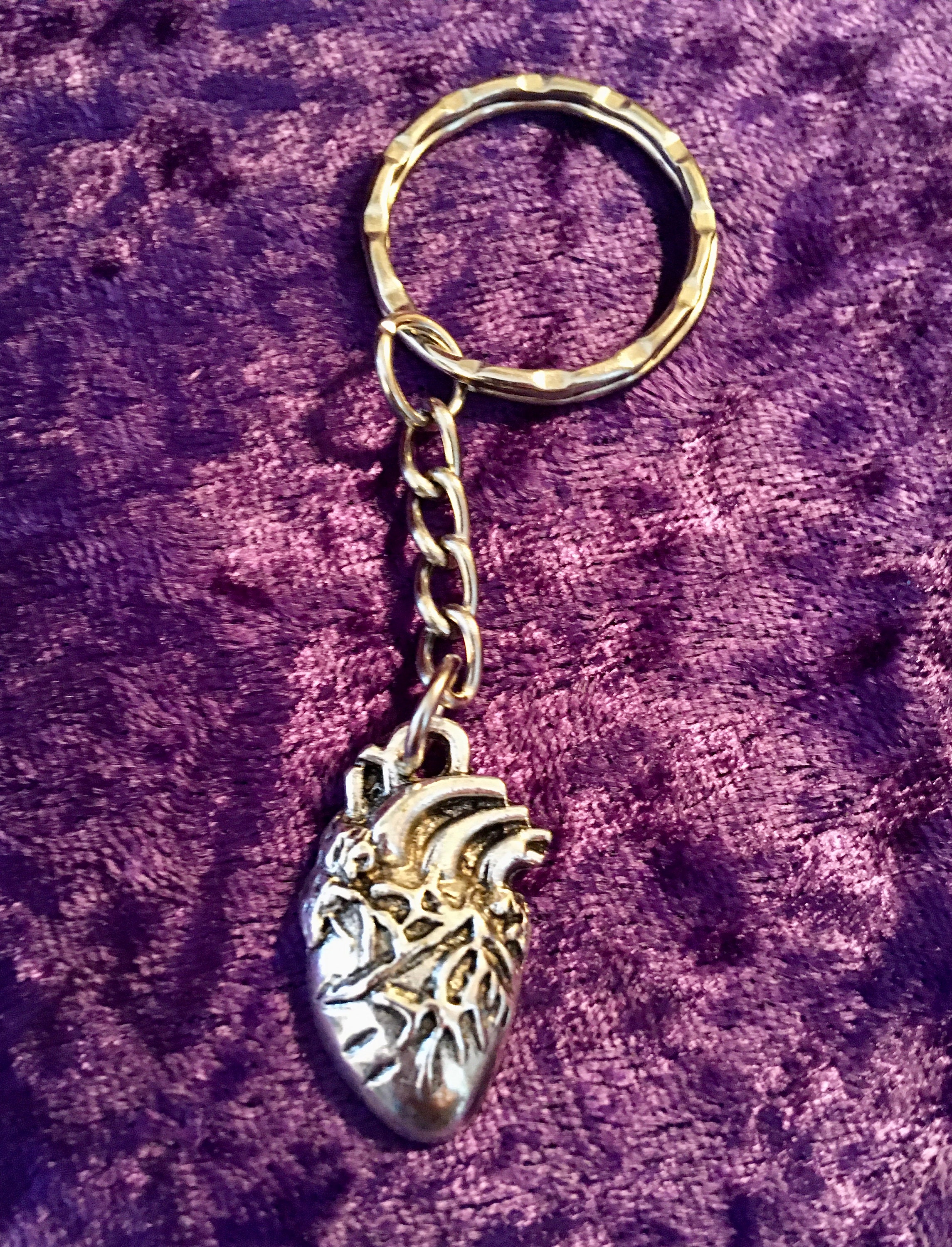 Anatomical Heart Keyring Heart Keychain Love Heart Human | Etsy