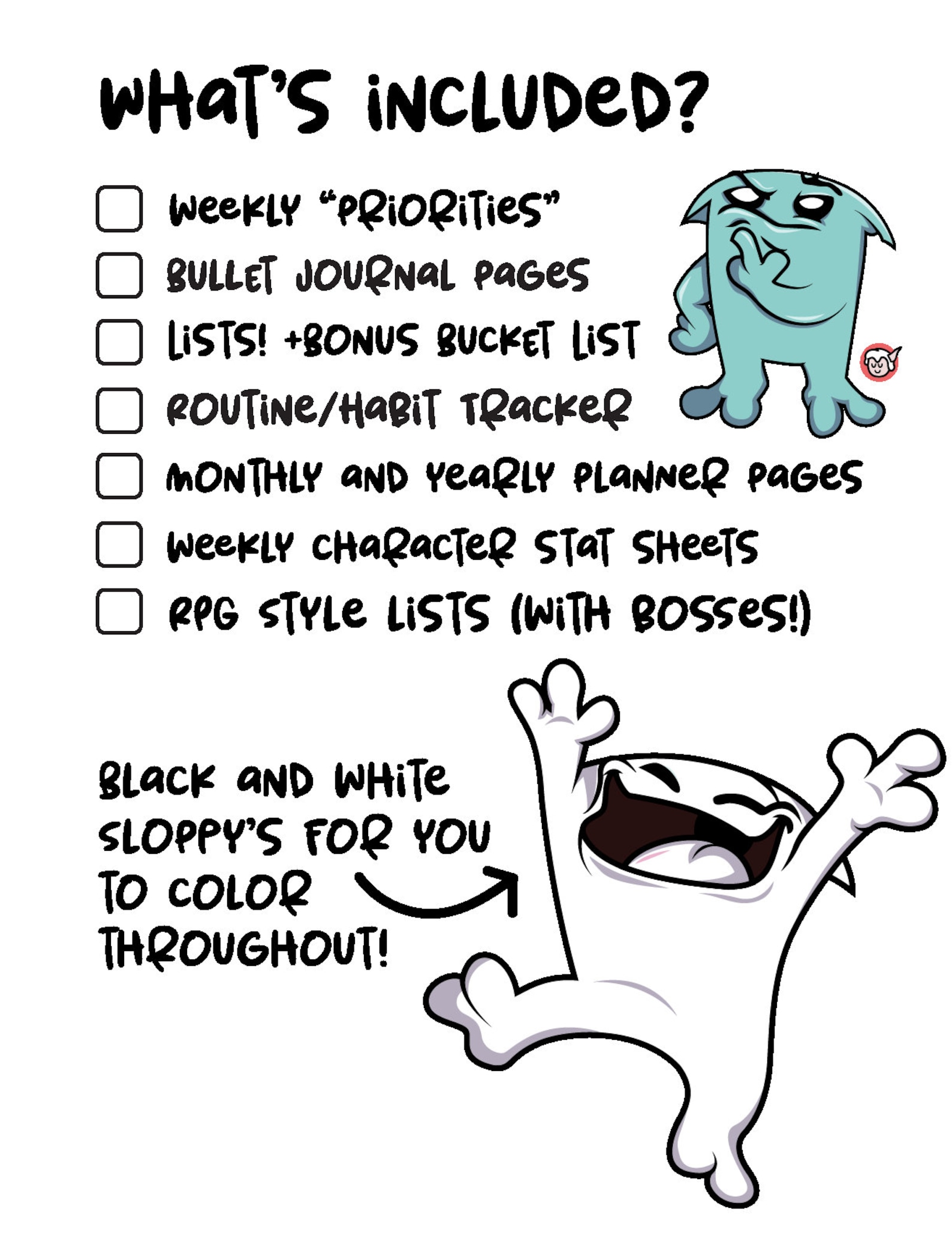 Sloppy Mcwaffles Digital ADHD Planner, Adhd Daily & Weekly Plan, Adhd ...