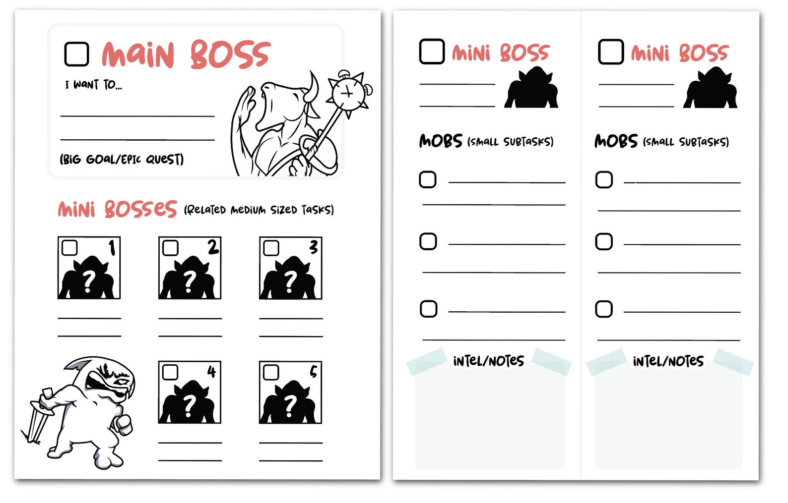 Sloppy Mcwaffles Digital ADHD Planner, Adhd Daily & Weekly Plan, Adhd ...