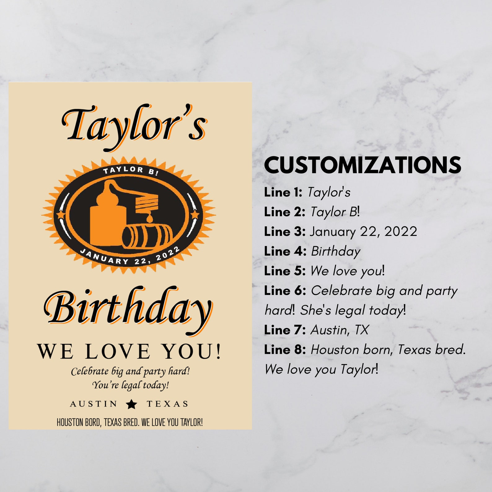 Custom Tito's Label - Etsy