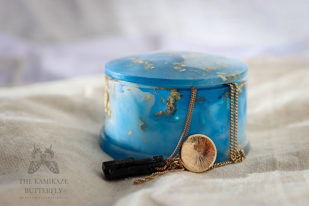 Custom Round Resin Ring Box, Jewelry Box, Wedding Ring, Wedding Band ...