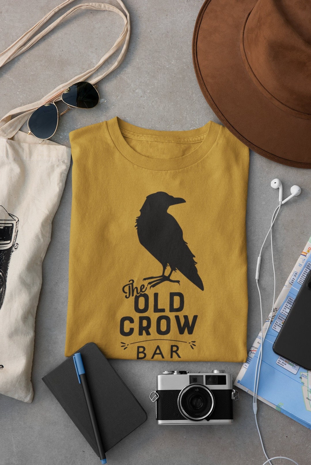 The Old Crow Unisex Heavy Cotton Tee, the Old Crow Bar, Black Crow Tee ...