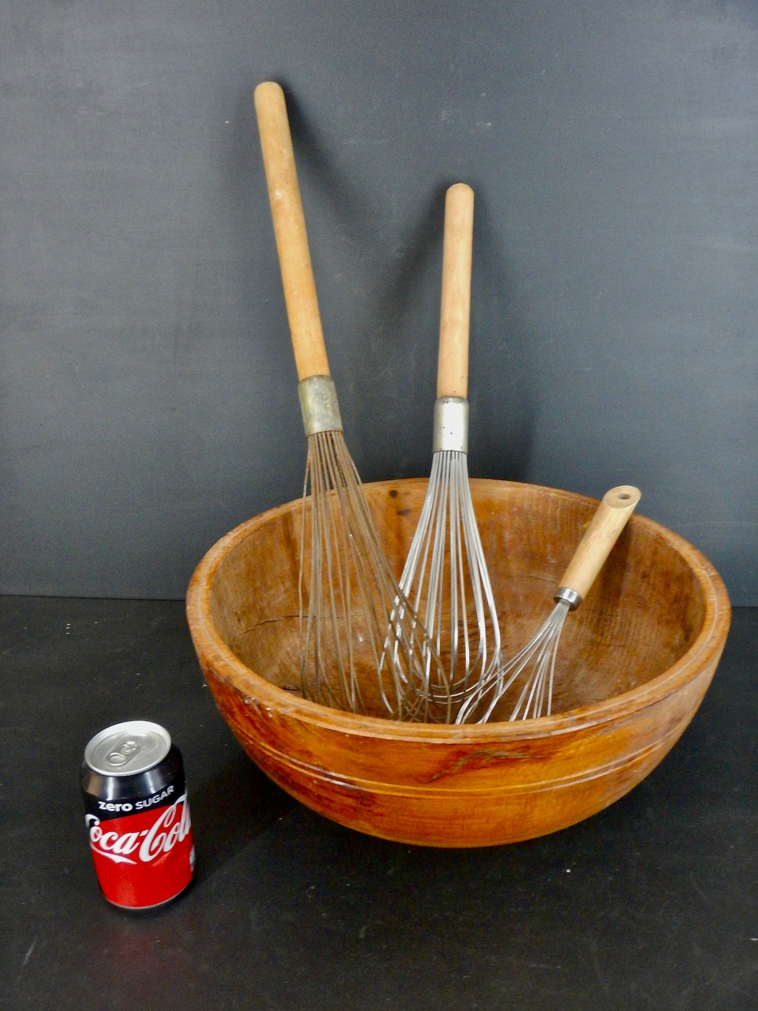 Vinatge Chef Whisks - Very Rare Long Handled Large Balloon Whisks ...