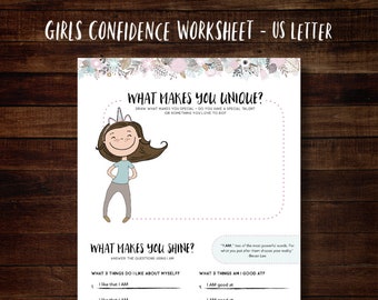 Confidence Worksheet - Etsy