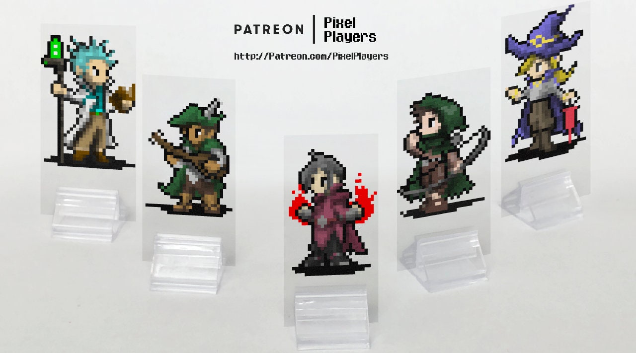 Pixel Style D&D Custom Miniatures / Dungeons and Dragons / Dnd - Etsy