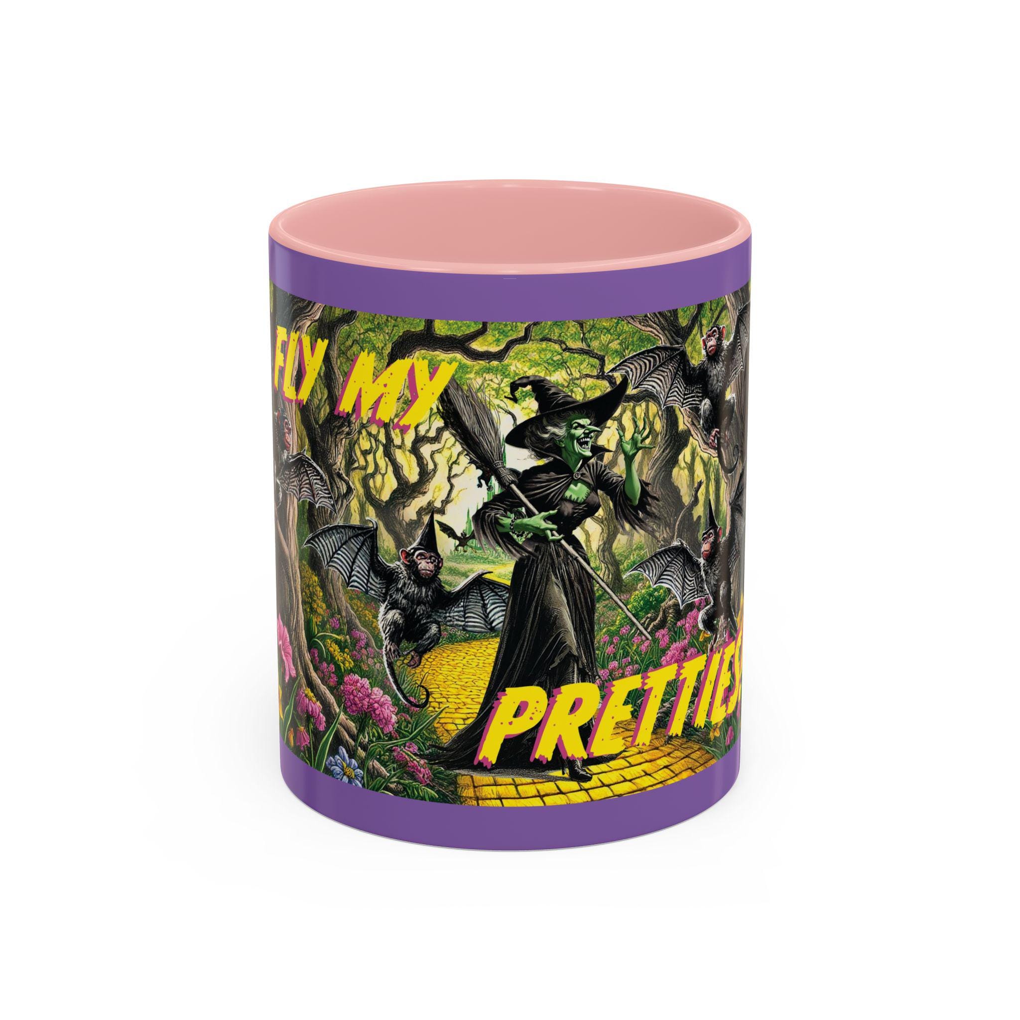Coffee Mug, Wicked Witch Flying Monkeys Design, Wizard of Oz Mug ...