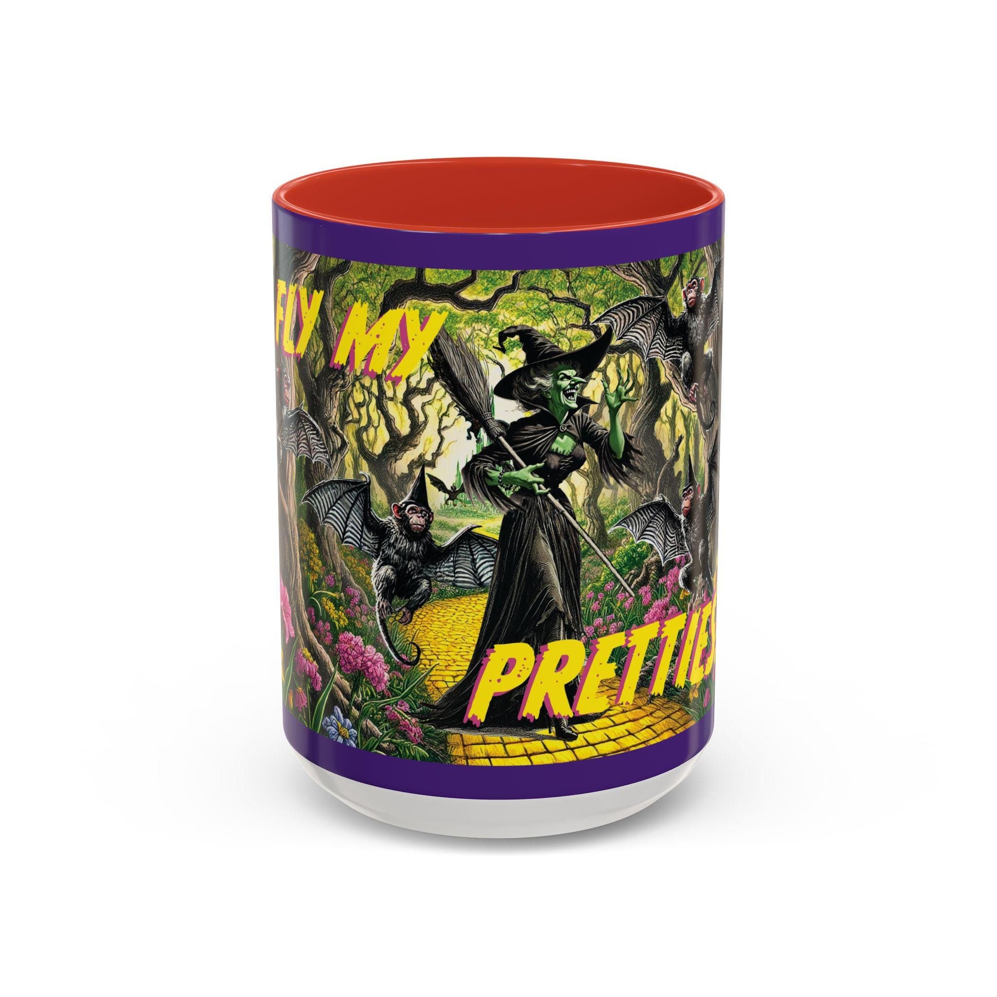 Coffee Mug, Wicked Witch Flying Monkeys Design, Wizard of Oz Mug ...