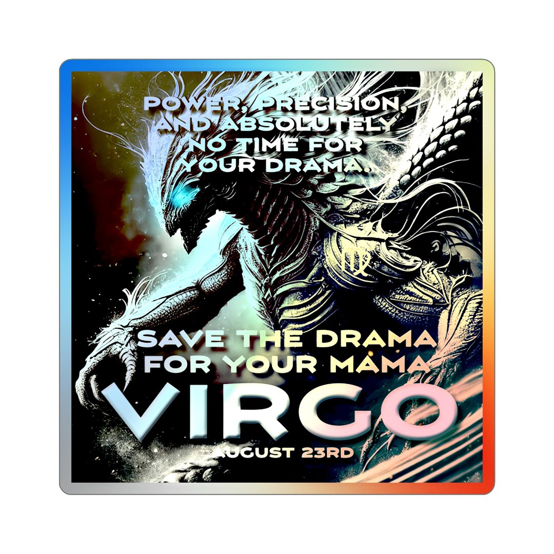 Holographic Kaiju Virgo Zodiac Die-cut Sticker, Mythical Creature ...