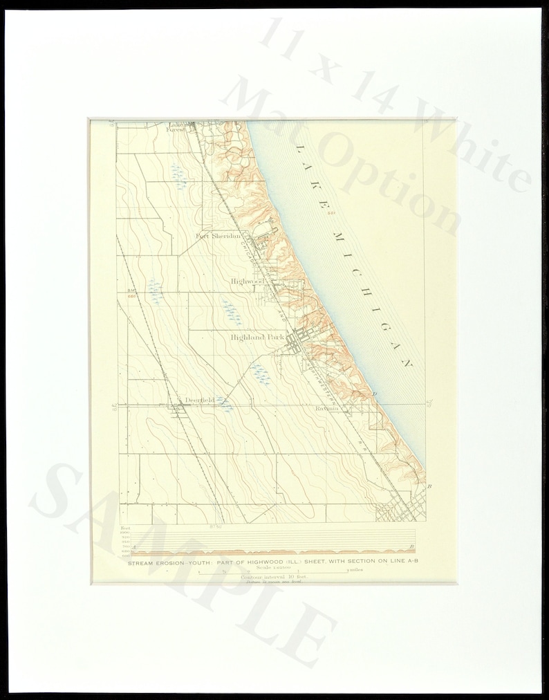 Wausau Map of Wausau Wisconsin Topographic Print Antique - Etsy