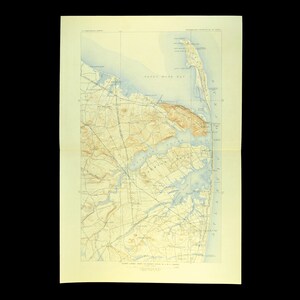 Sandy Hook Map of Long Branch City New Jersey Topographic Map - Etsy