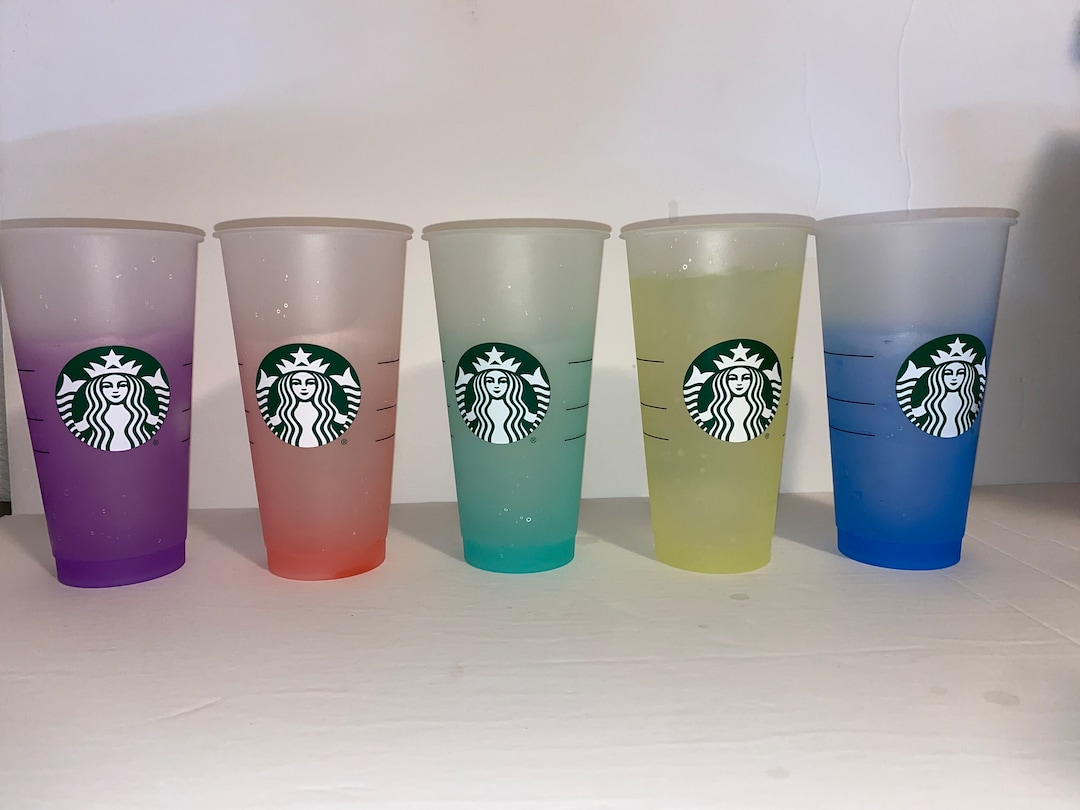 Color Changing Starbucks Cold Tumblers - Etsy