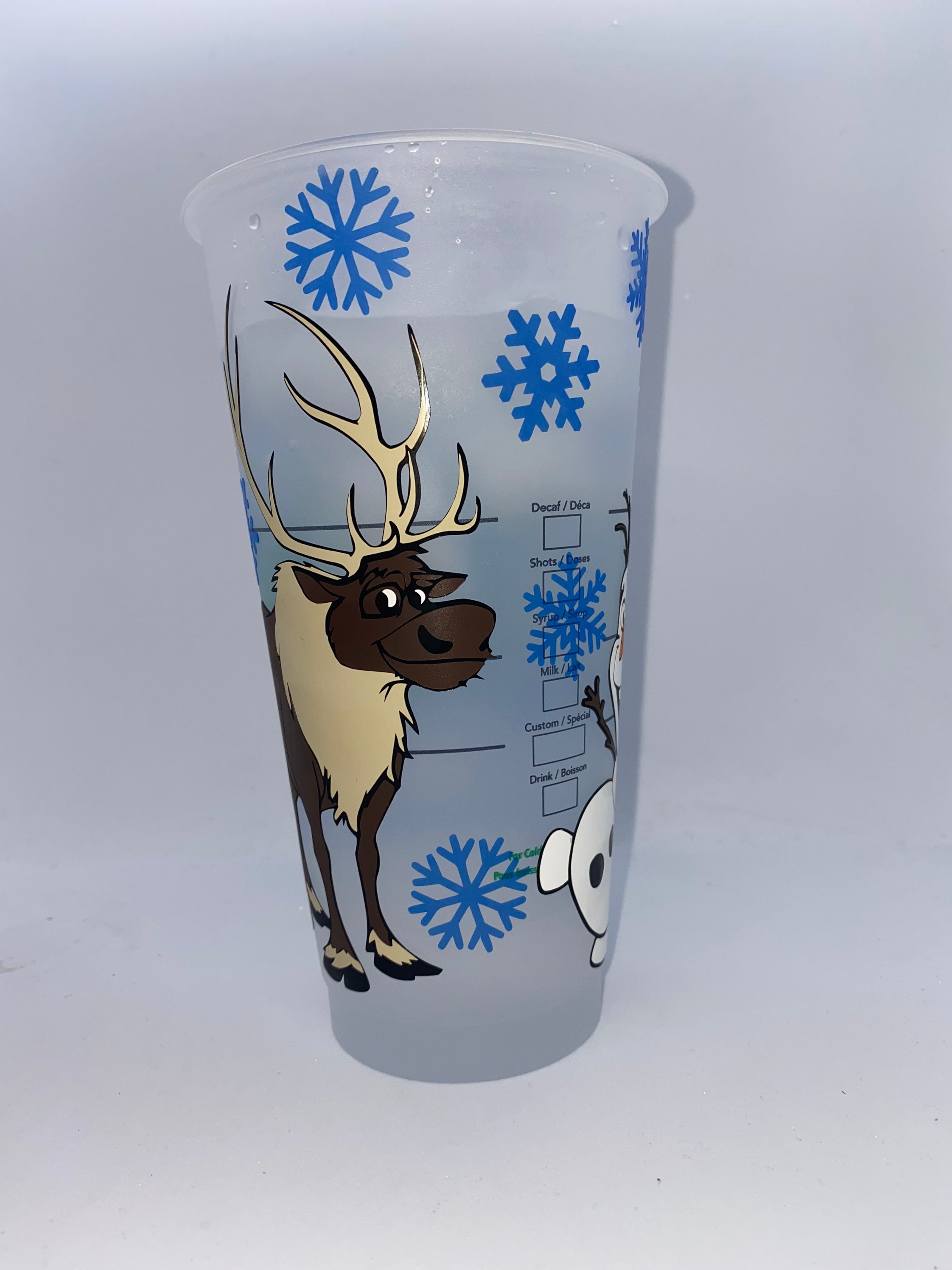 Olaf and Sven color changing snowflakes | Etsy