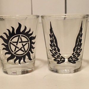 Supernatural Tumbler W/ Shot Glass Set - Etsy