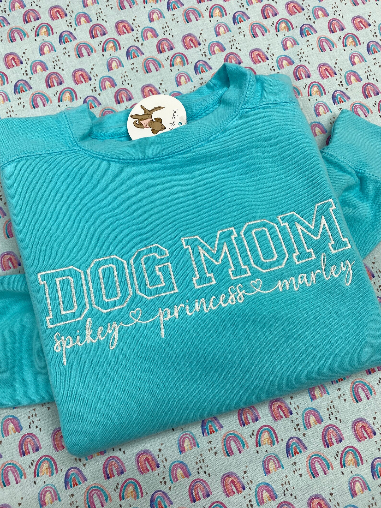 DOG MOM, Dog Mom Pullover, Puppy Sweatshirt, Dog Mom Crewneck, Dog Mom ...