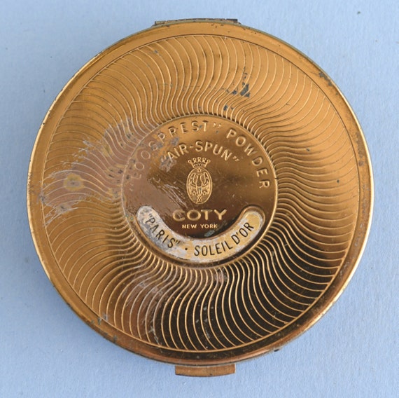 Vintage COTY Gold and Enameled 1940's Powder Compact,… - Gem