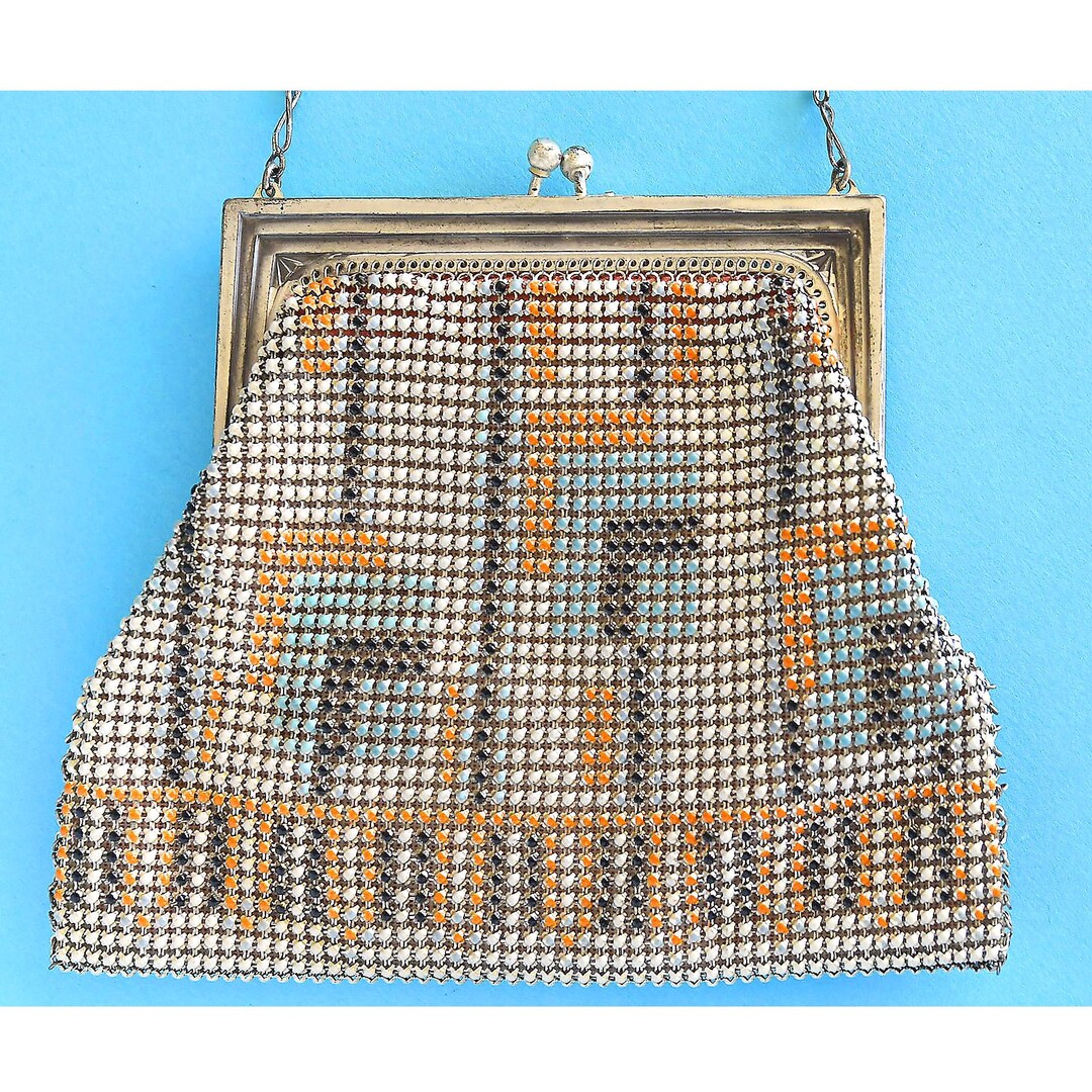 Vintage Whiting & Davis Mesh Purse, Paul Poiret Pouch, Art Deco Design ...